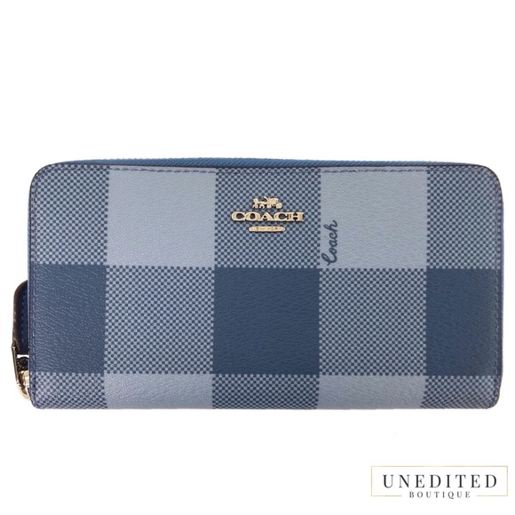 Coach | Bags | Nwt Coach Accordion Zip Wallet Buffalo Plaid | Poshmark